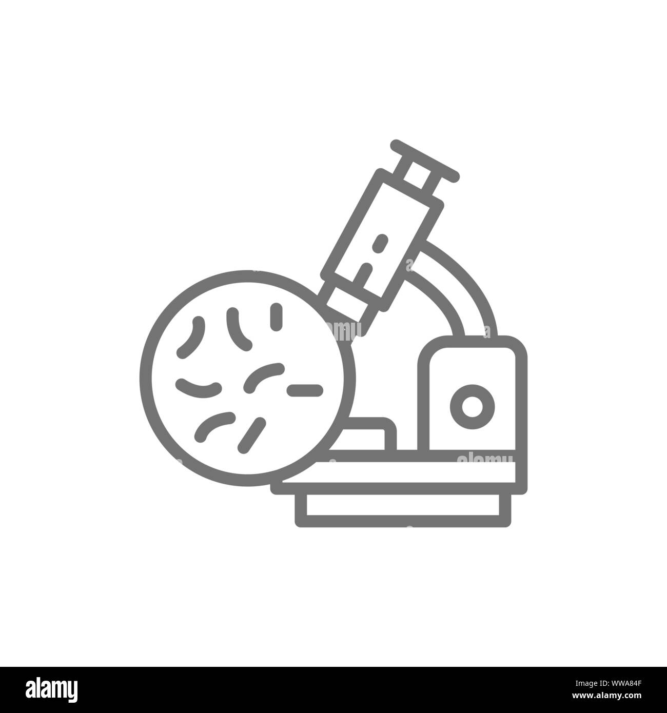 Bacteria under microscope Black and White Stock Photos & Images - Alamy