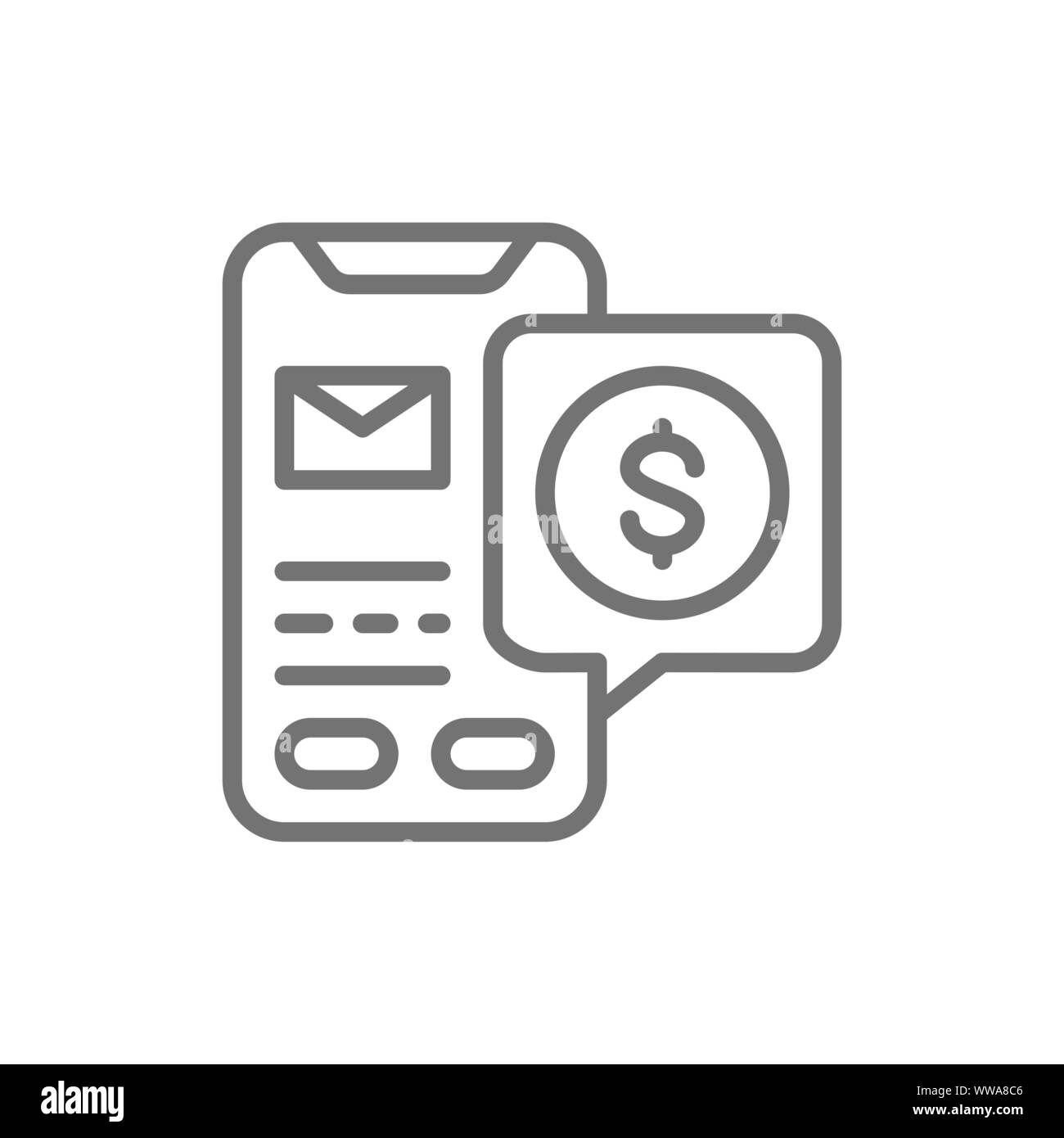 Online phone loan icon Cut Out Stock Images & Pictures - Alamy
