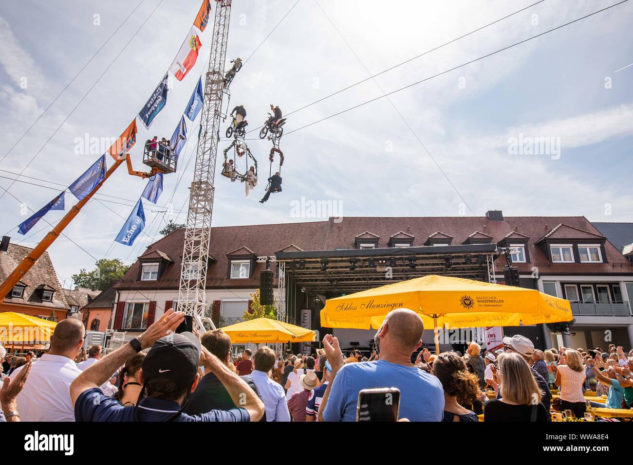 Breisach, Germany. 14th Sep, 2019. Bridegroom Sven Lier, bride Anna ...