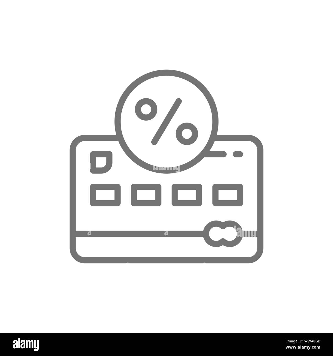 Credit card glyph line hi-res stock photography and images - Alamy