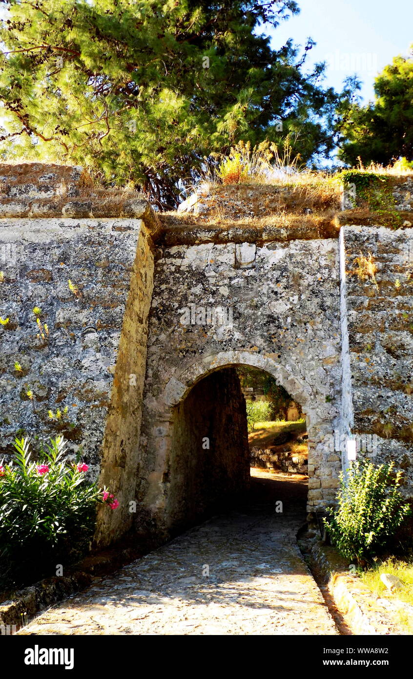 castle, medieval, Zakynthos, island, Greece Stock Photo - Alamy