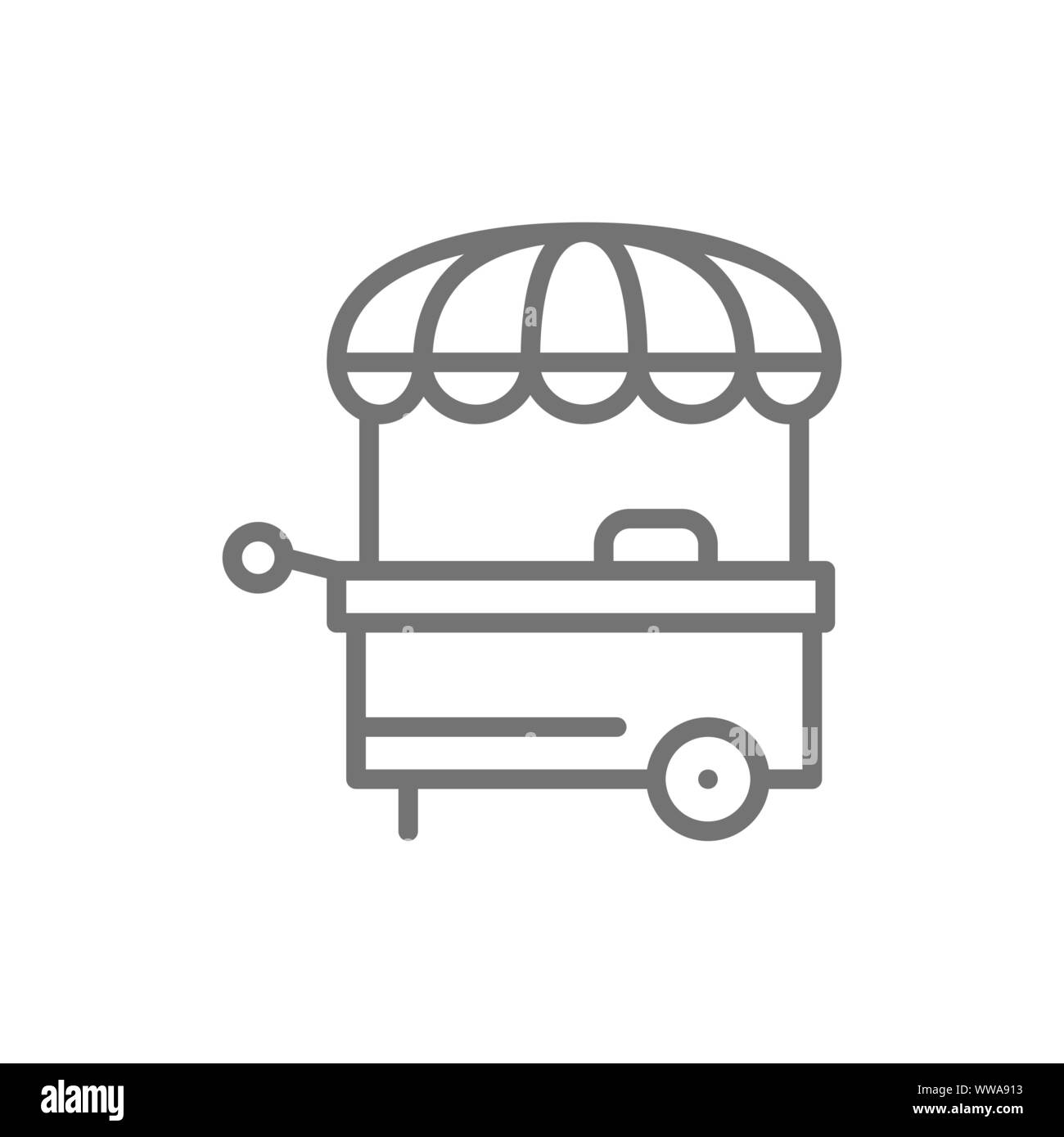 Hot food fast stall Cut Out Stock Images & Pictures - Alamy