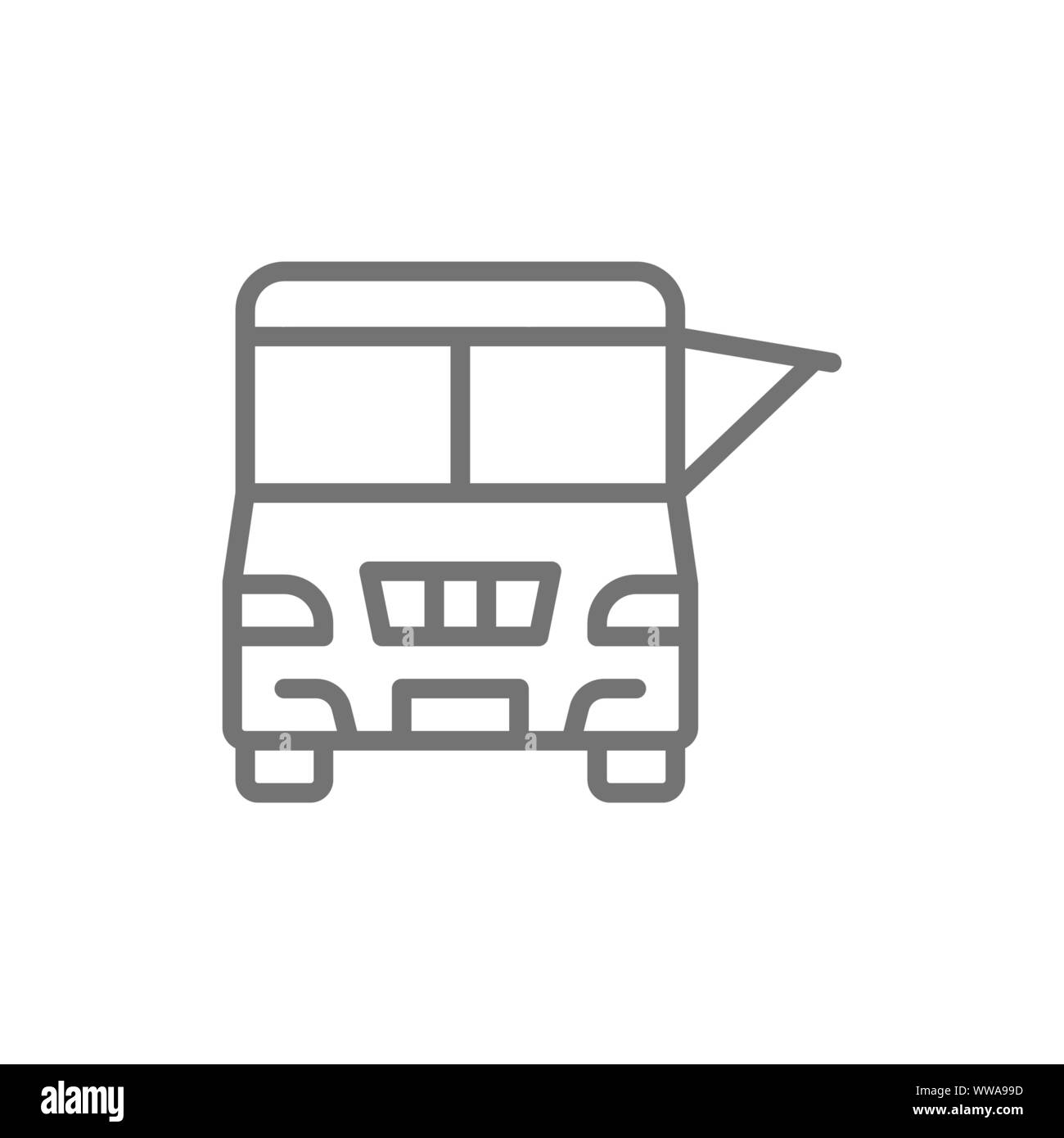 Food truck line Black and White Stock Photos & Images - Alamy