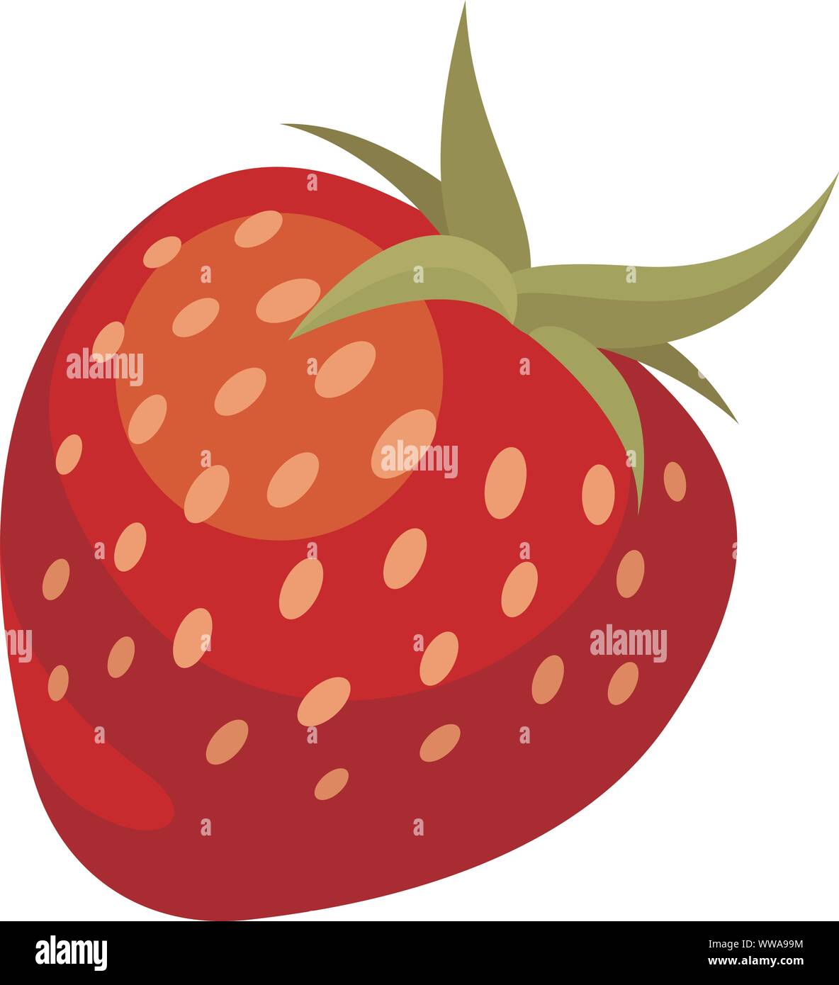 Strawberry colorful logo. Strawberry cartoon style symbol. Isolated on ...