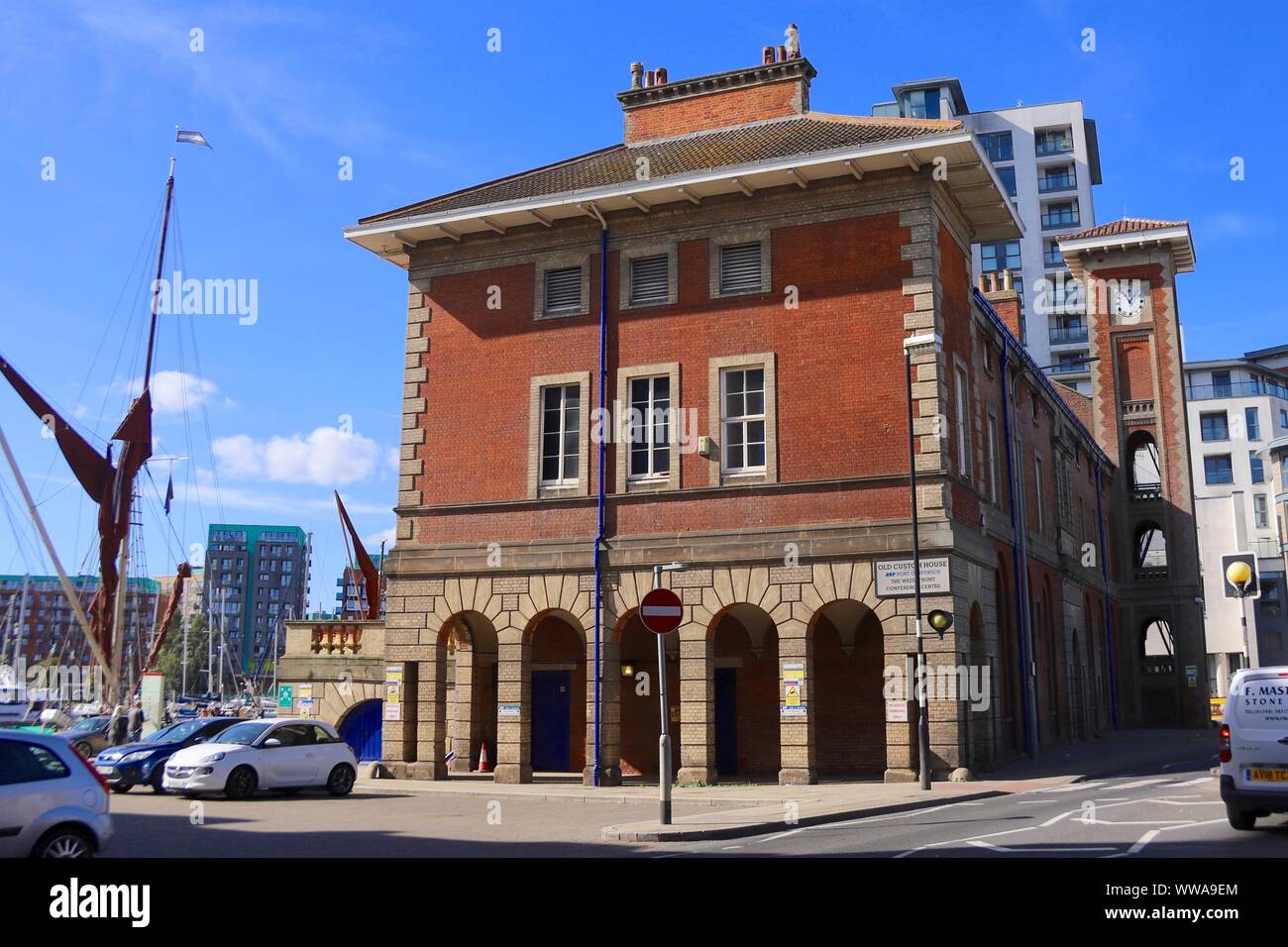 Ipswich, Suffolk, UK - 14 September 2019: The Old Customs House on the ...