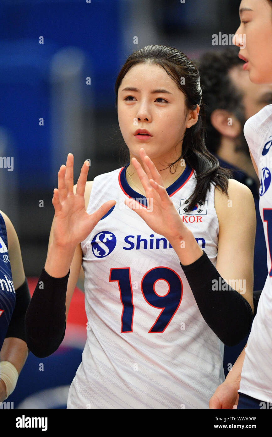 Kanagawa, Japan. Credit: MATSUO. 14th Sep, 2019. Dayeong Lee (KOR) Volleyball : 2019 FIVB ...