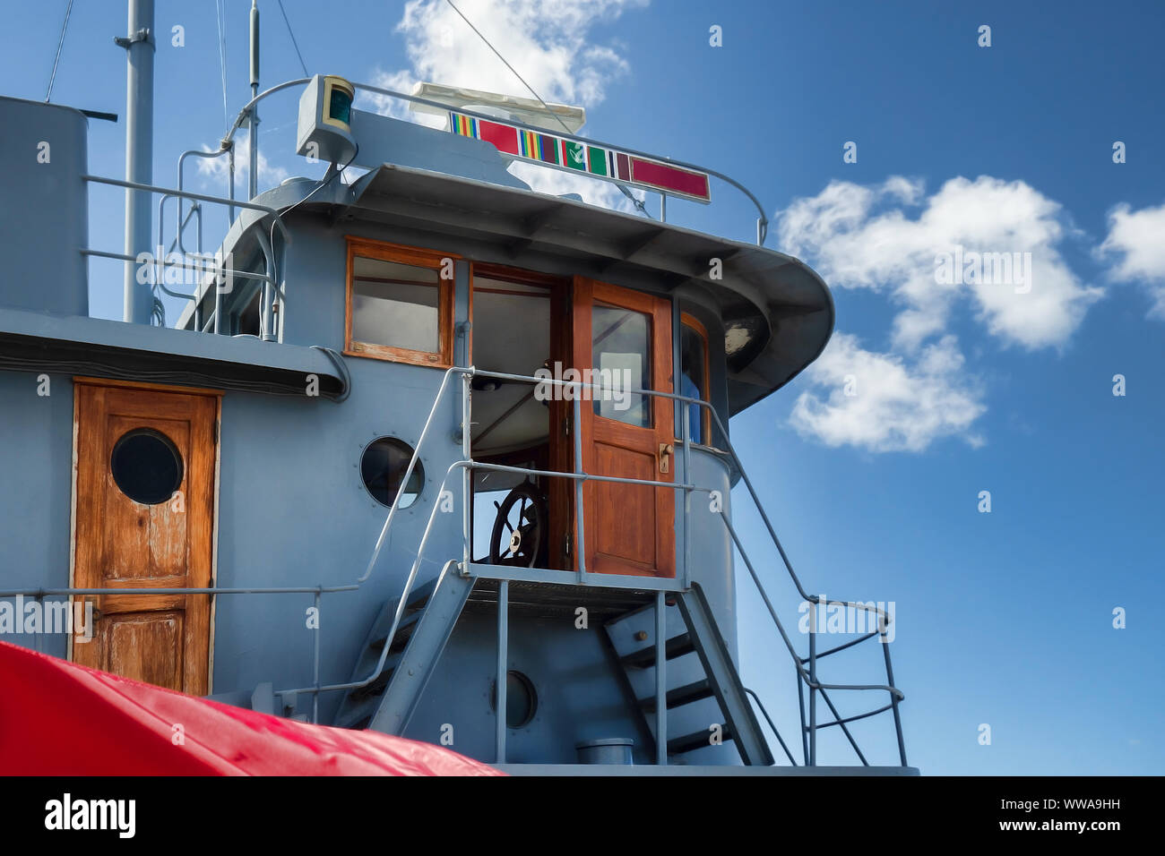Tug boat and war ship hi-res stock photography and images - Alamy