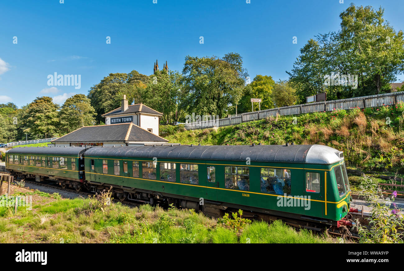 KEITH AND DUFFTOWN RAILWAY MORAY SCOTLAND THE WHISKY LINE TRAIN AT ...