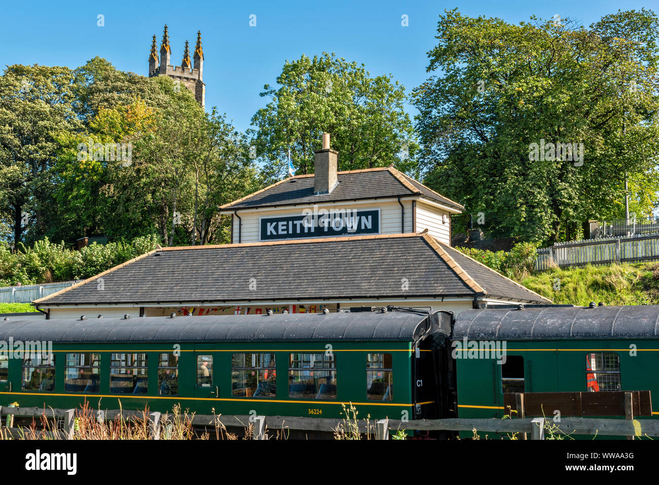 Train waiting at the station hi-res stock photography and images - Alamy