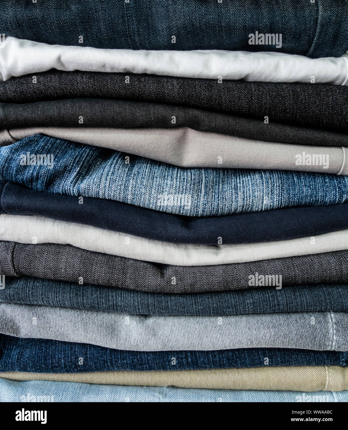 Folded Jeans High Resolution Stock Photography and Images - Alamy