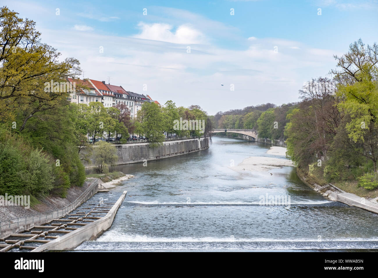 Isar River In Germany