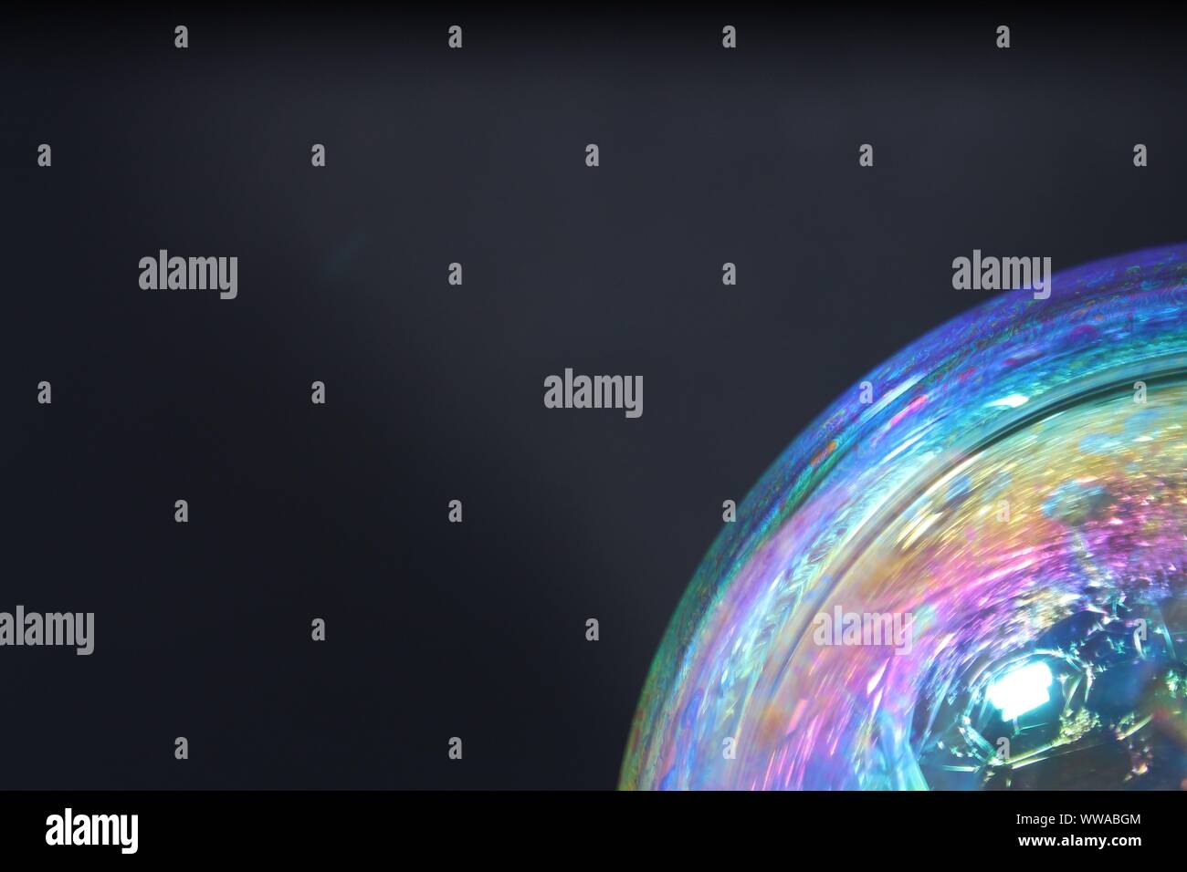 Beautiful photo of a soap bubble difficult to achieve Stock Photo - Alamy