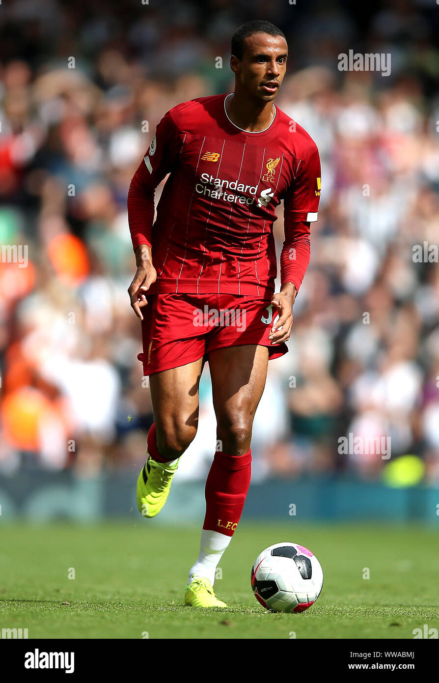 Liverpool's Joel Matip during the Premier League match at Anfield ...