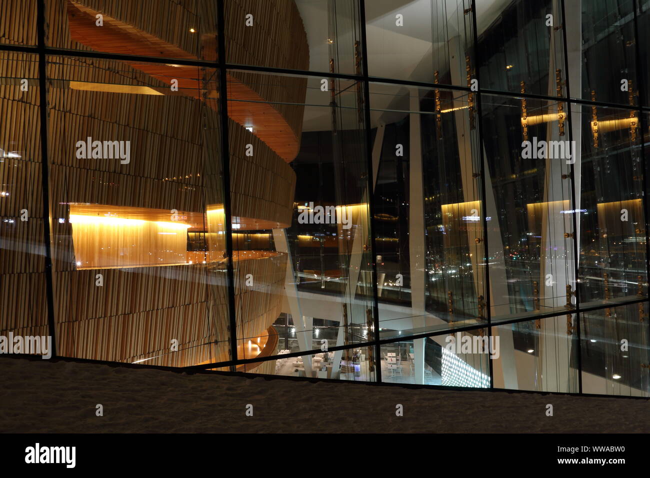 Opera House, Oslo, Norway, interior Stock Photo - Alamy