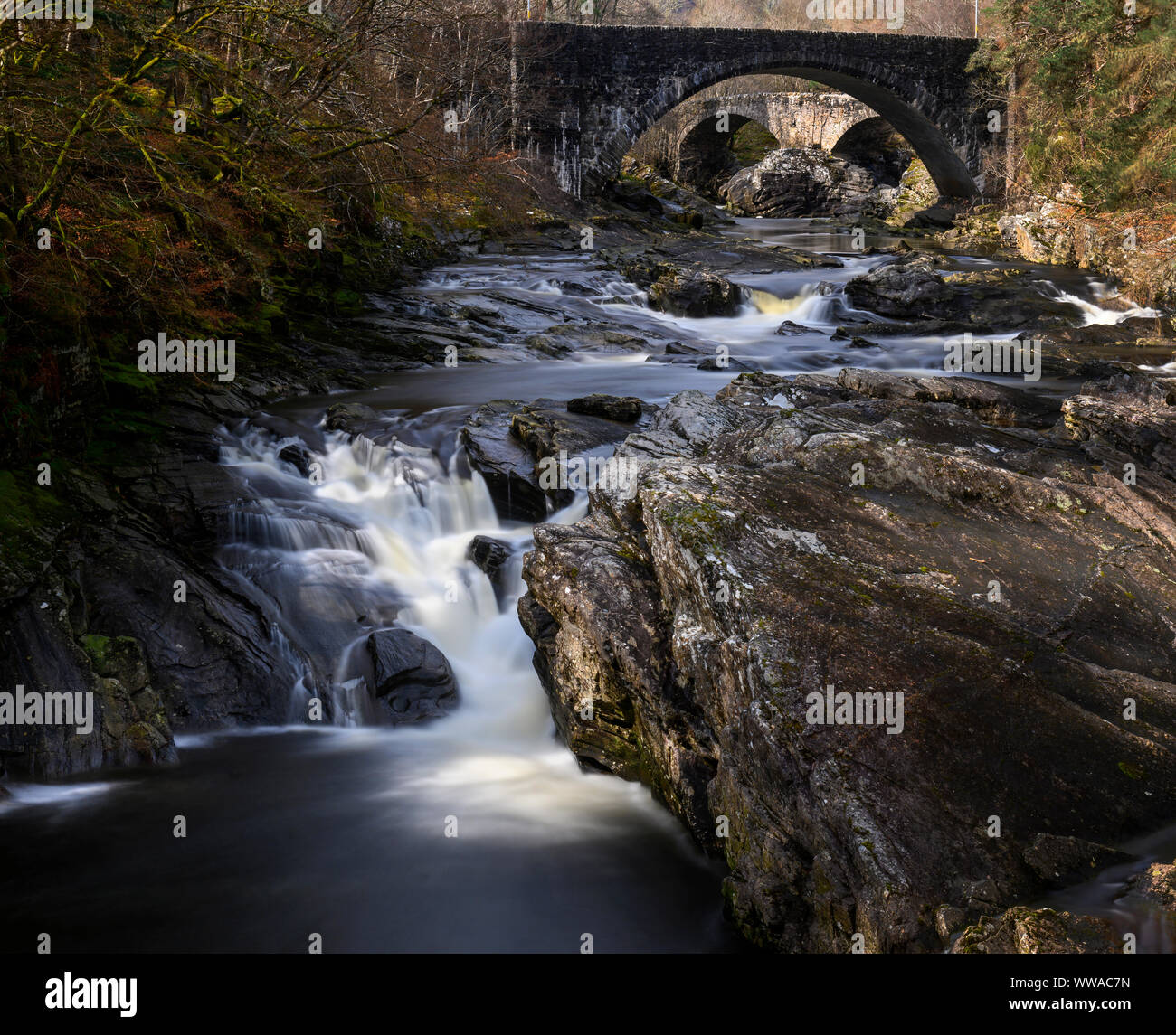 Invermoriston waterfalls hi-res stock photography and images - Alamy
