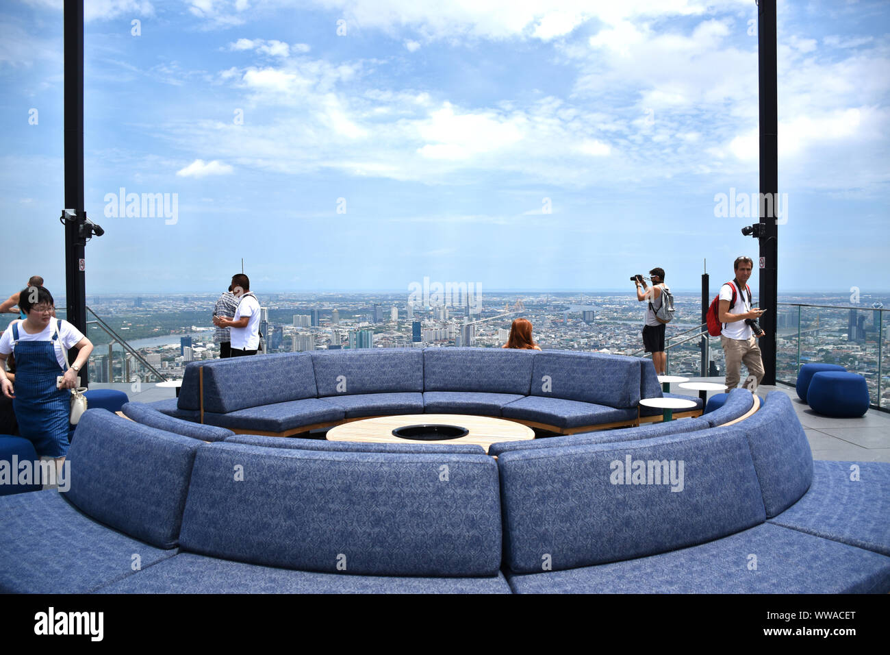 Bangkok, Thailand, 08.20.2019: Panoramic skyline view of Bangkok from ...