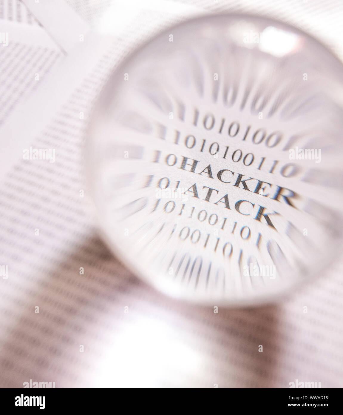 Digits with magnifying glass hi-res stock photography and images - Alamy