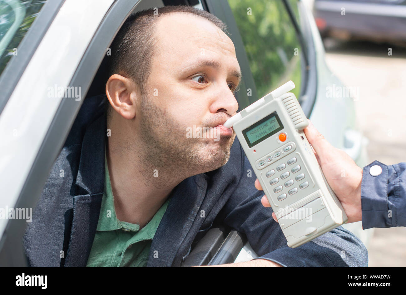 Driver due to being subject to test for alcohol content with use of ...