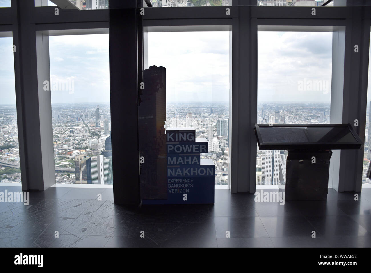 Bangkok, Thailand, 08.20.2019: Indoor 360-Degree Observation Deck with ...