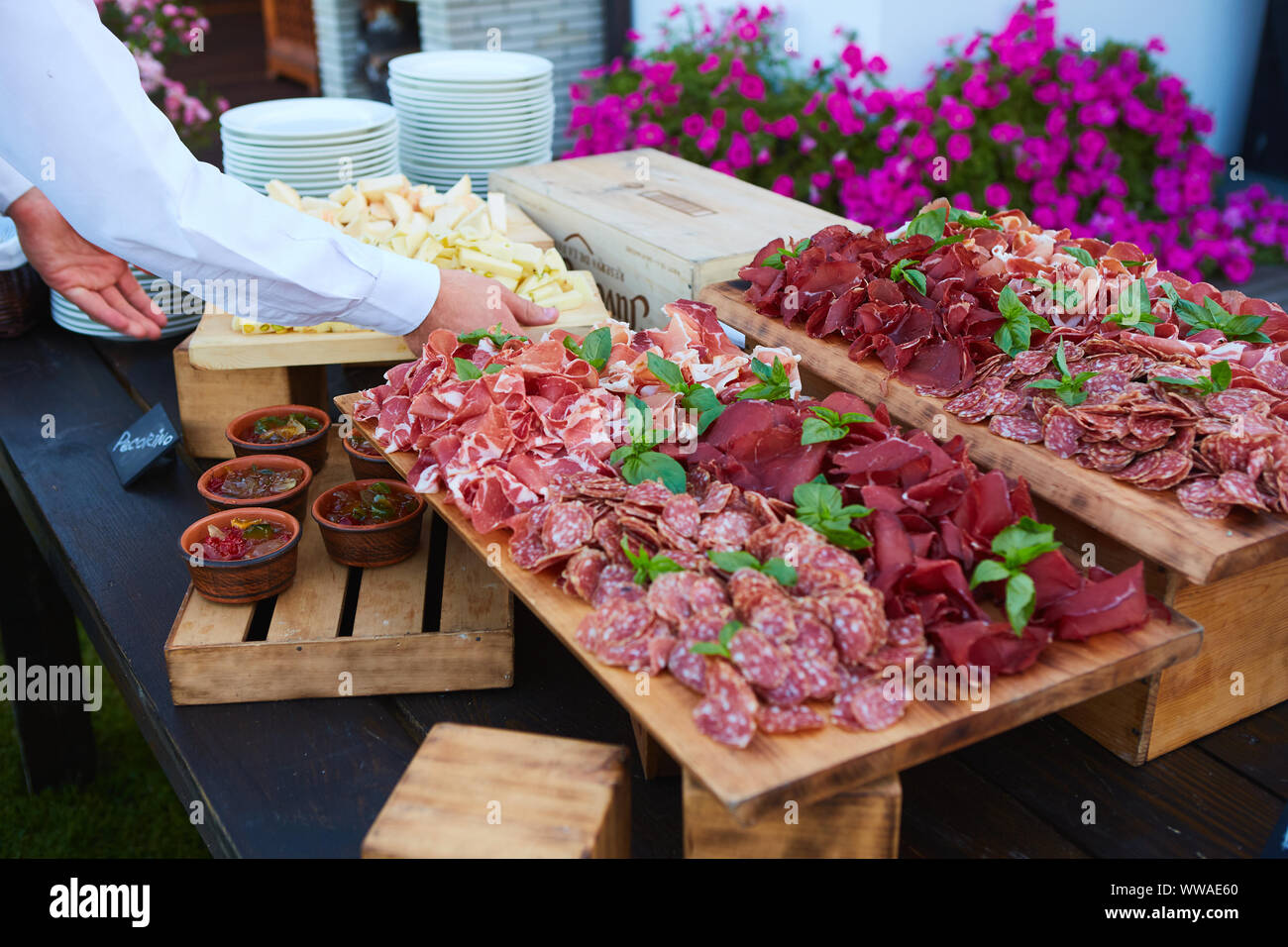 Assorted deli meats plate hi-res stock photography and images - Alamy