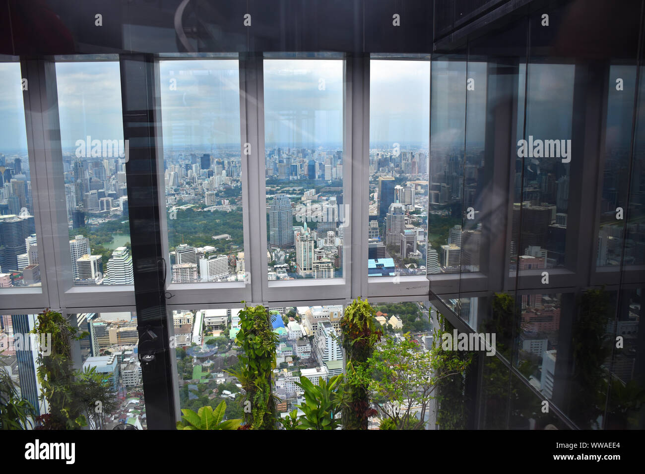 Bangkok, Thailand, 08.20.2019: Indoor 360-Degree Observation Deck with ...