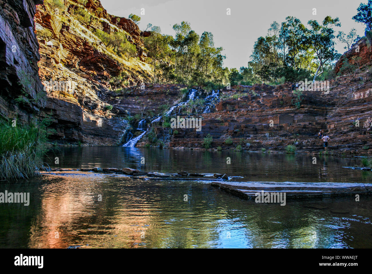 Hiking and swimming in Karijini National-Park, Western Australia with ...