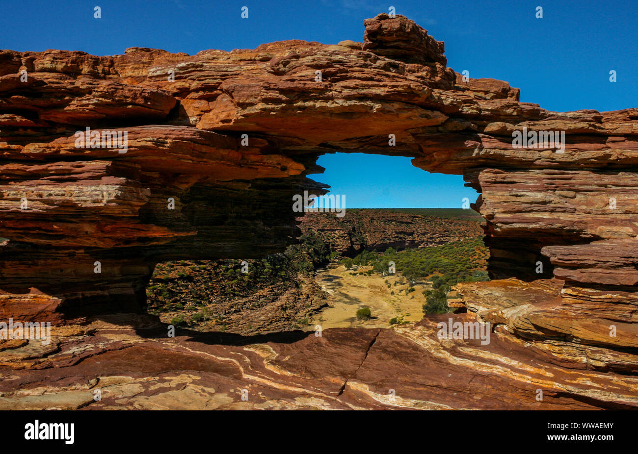 Nature's Window at Kalbarri National Park, Western Australia Stock ...