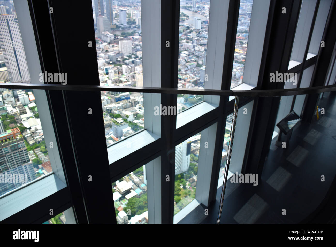 Bangkok, Thailand, 08.20.2019: Indoor 360-Degree Observation Deck with ...