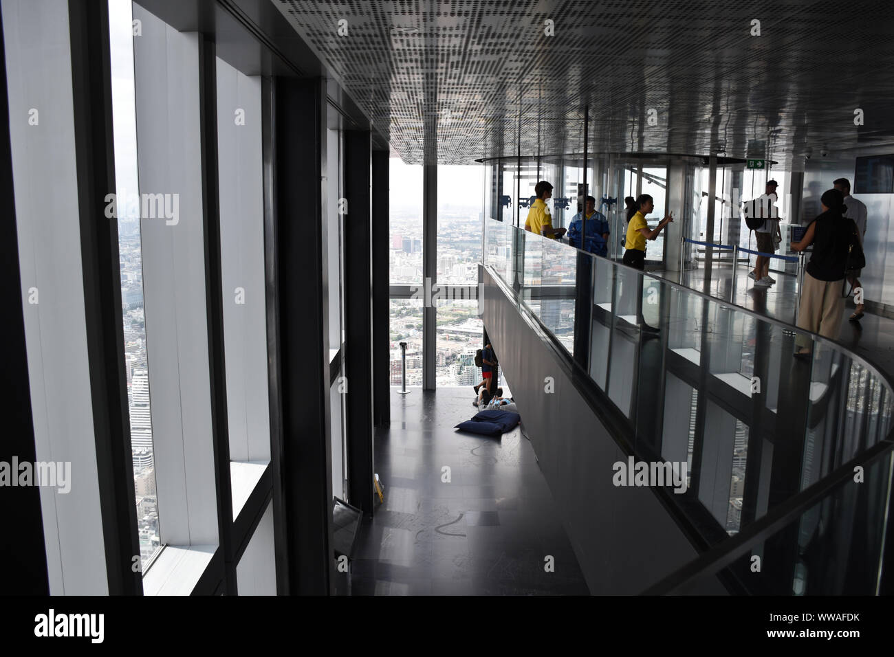 Bangkok, Thailand, 08.20.2019: Indoor 360-Degree Observation Deck with ...