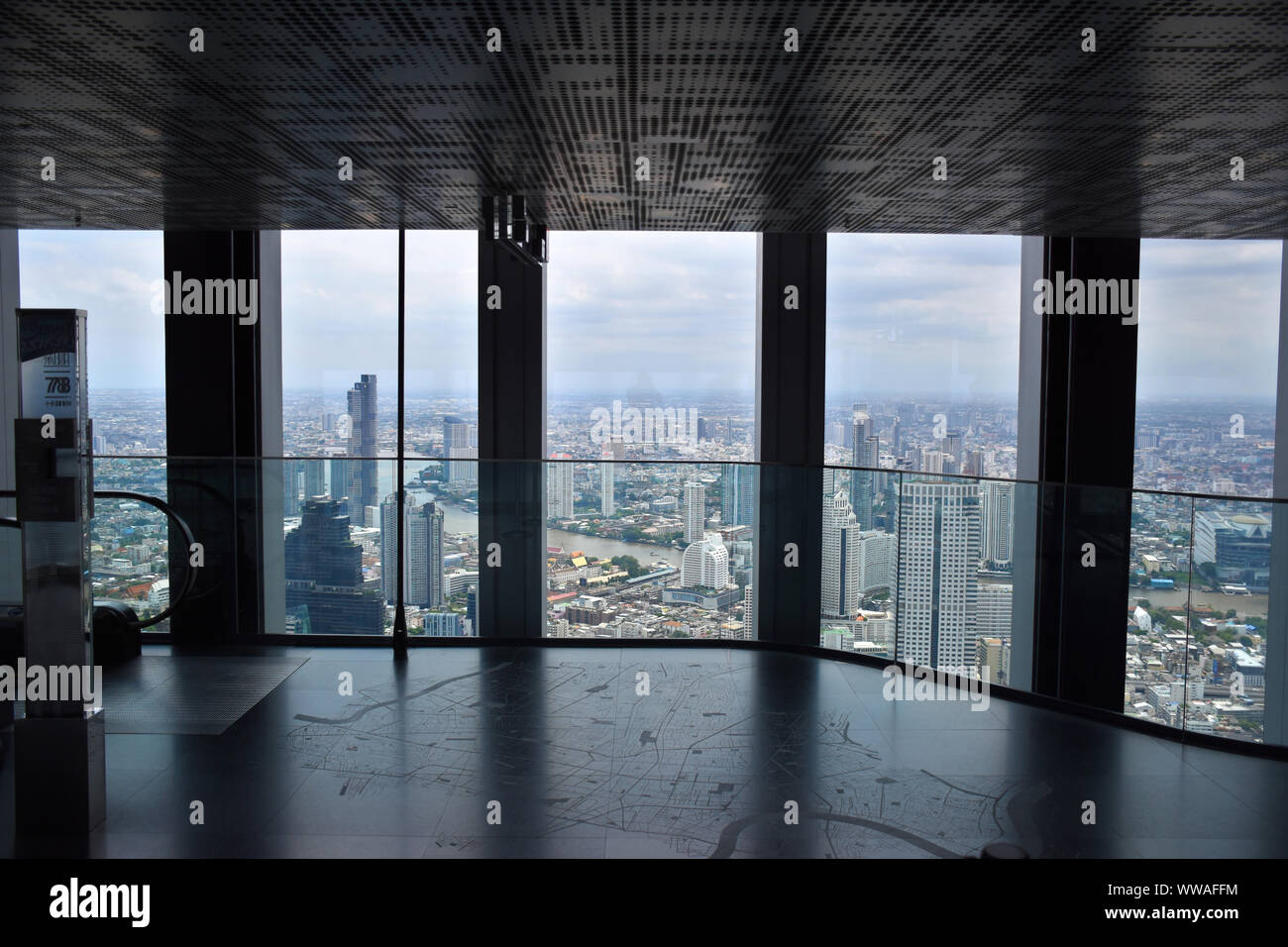Bangkok, Thailand, 08.20.2019: Indoor 360-Degree Observation Deck with ...