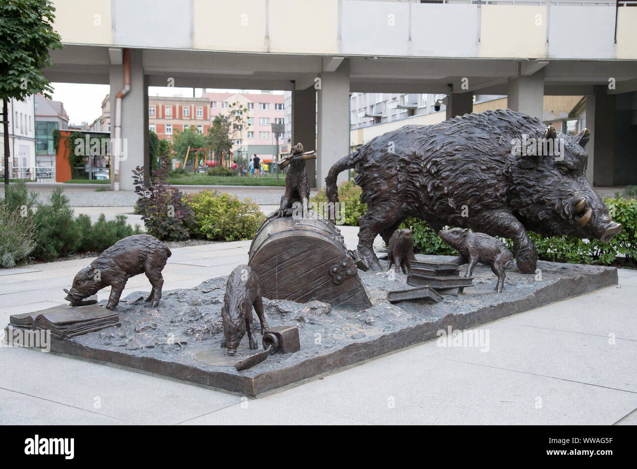 Wild boar monument hi-res stock photography and images - Alamy