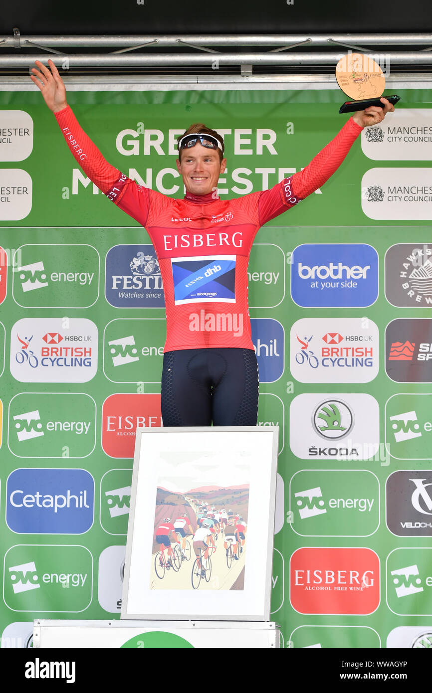 Rory Townsend celebrates winning the Eisberg sprints jersey following ...