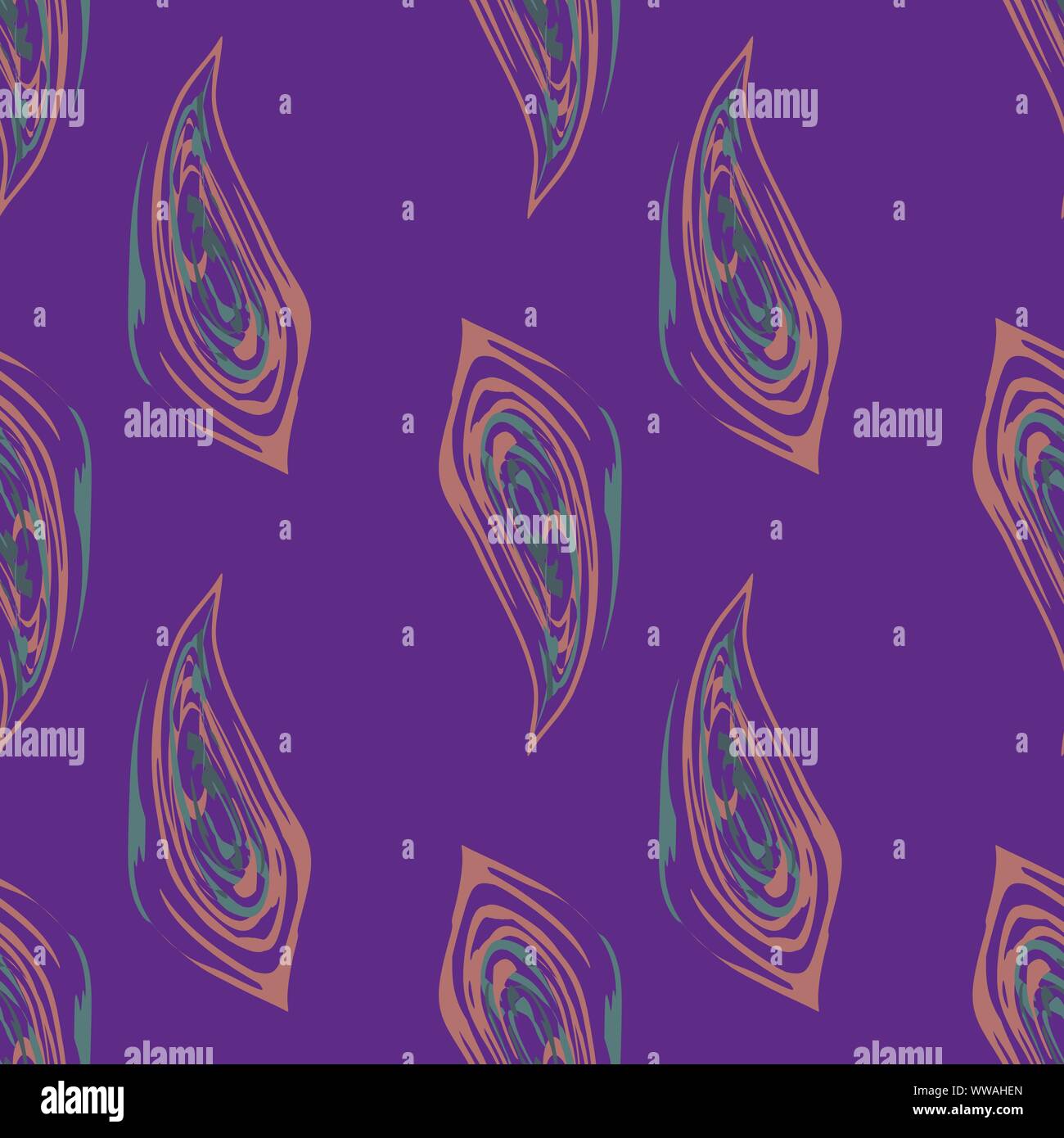 Autumn leaves on teal background Stock Vector Images - Alamy