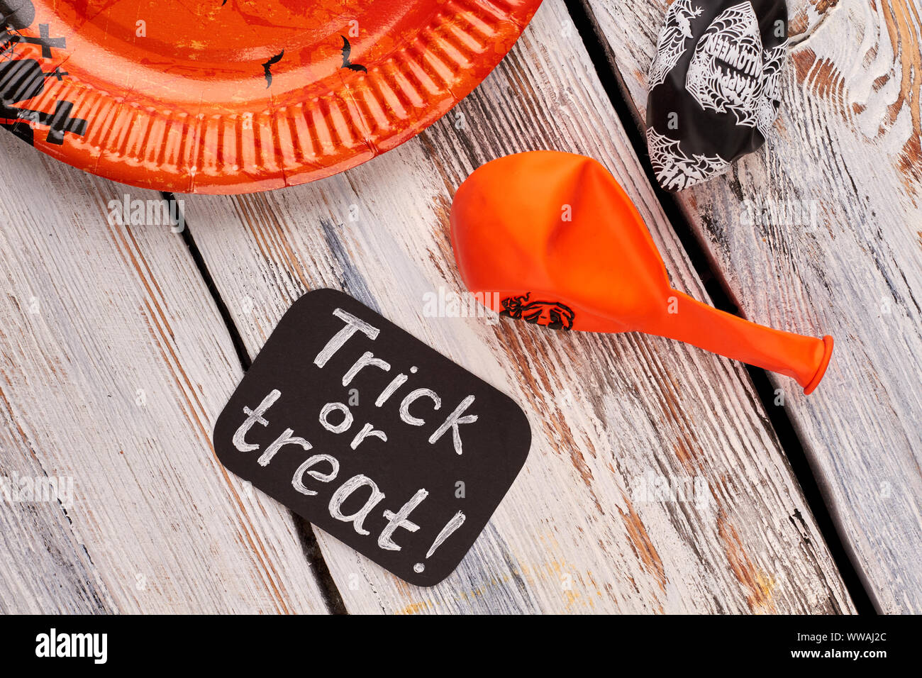 Halloween decoration card inscription hi-res stock photography and ...