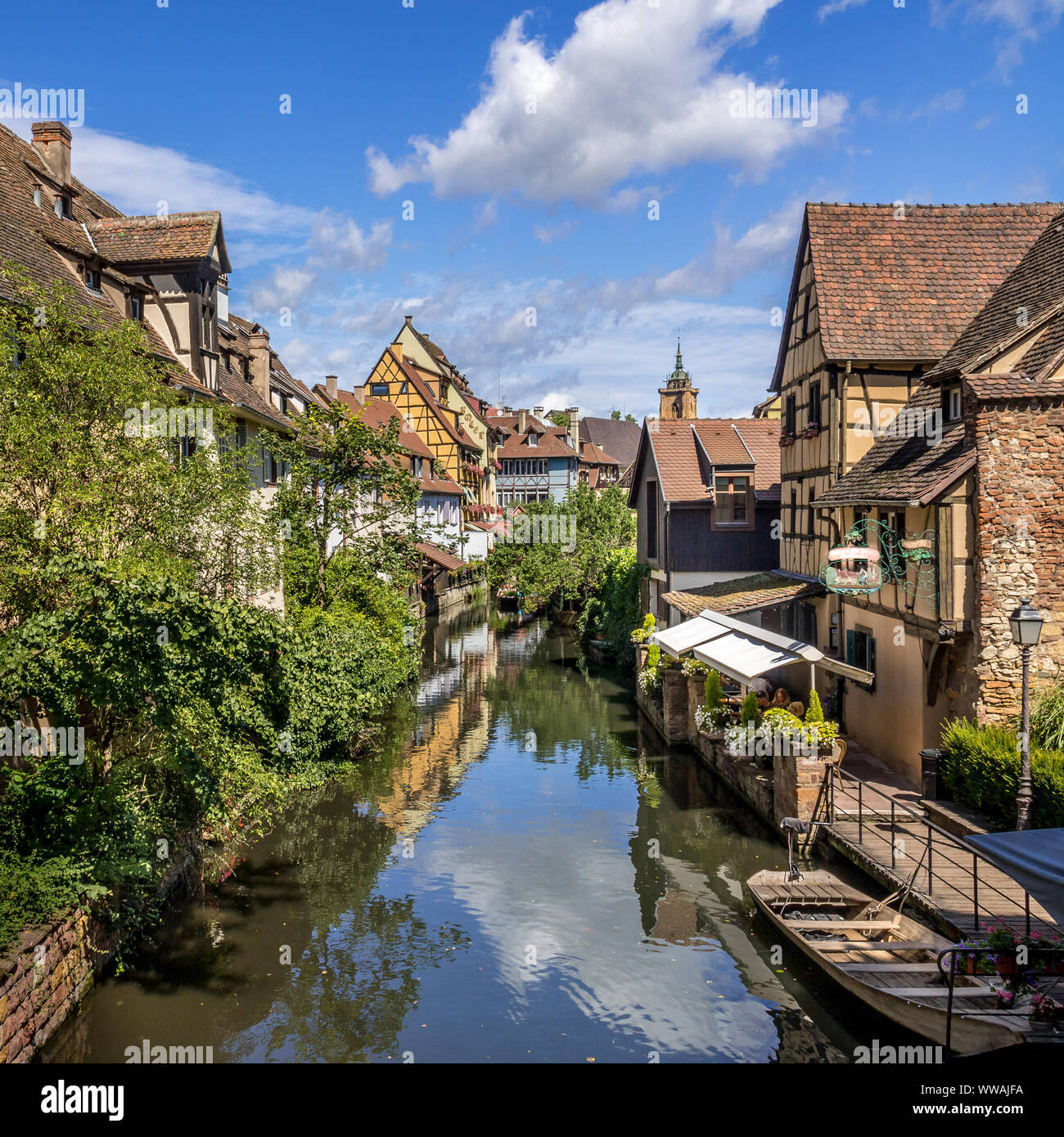 Colmar, France, Alsace panorama from a bridge Stock Photo - Alamy