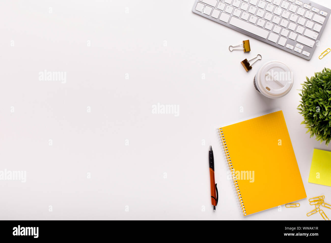 Top view office designer desk keypad hi-res stock photography and ...