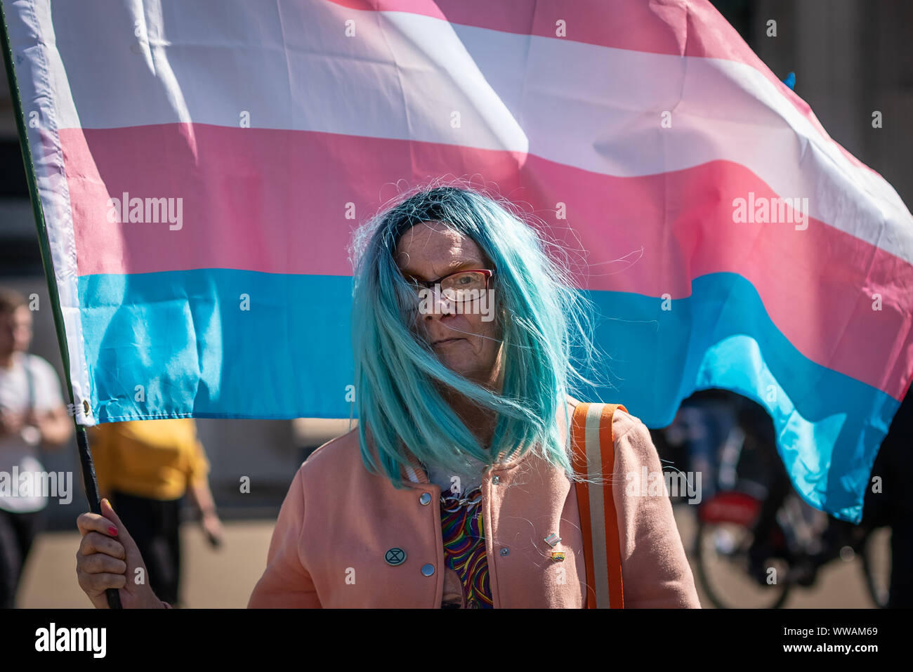 London, UK. 14th September, 2019. Hundreds of transgender people and ...
