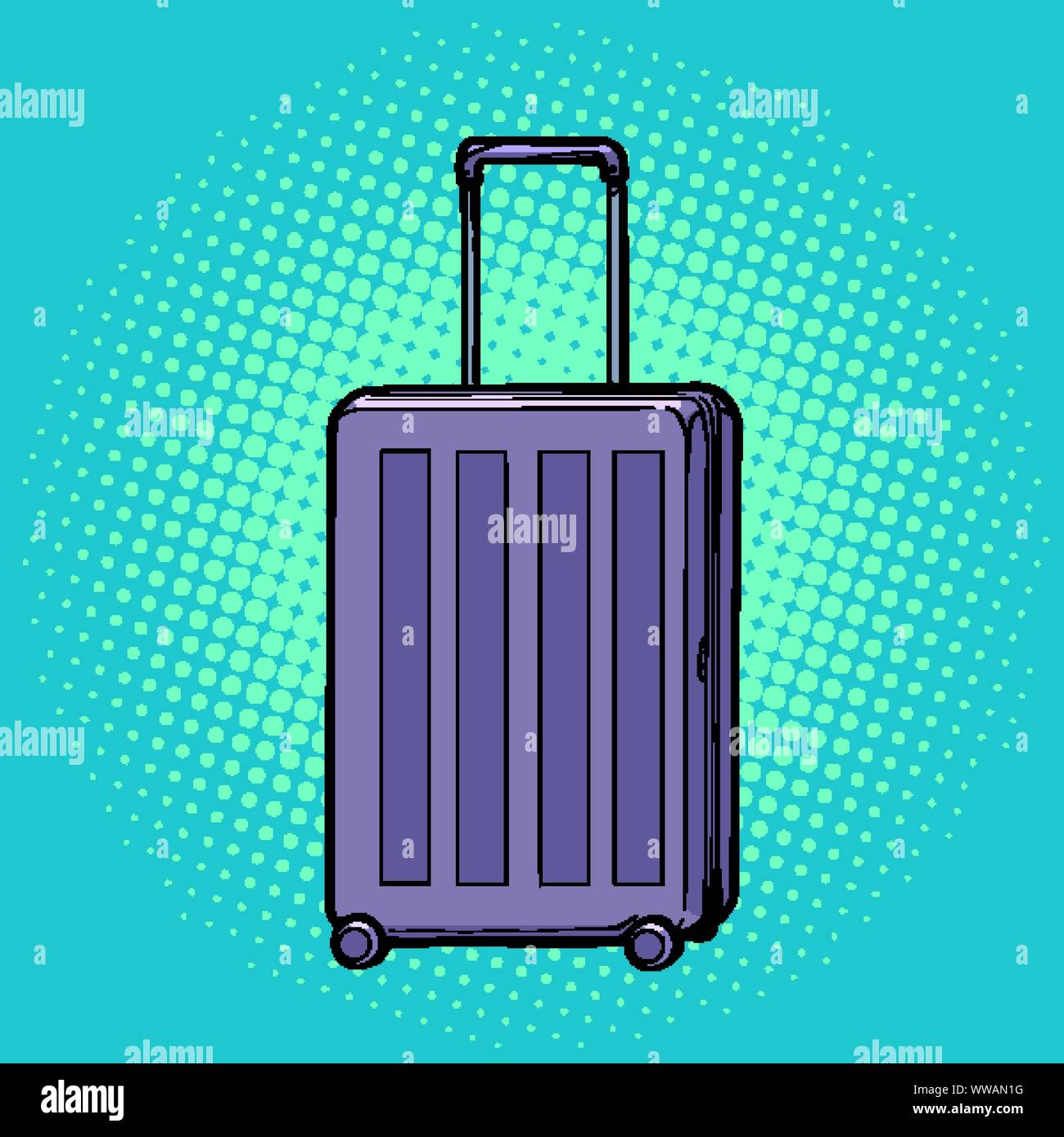 Suitcase on wheels modern Stock Vector Images - Alamy