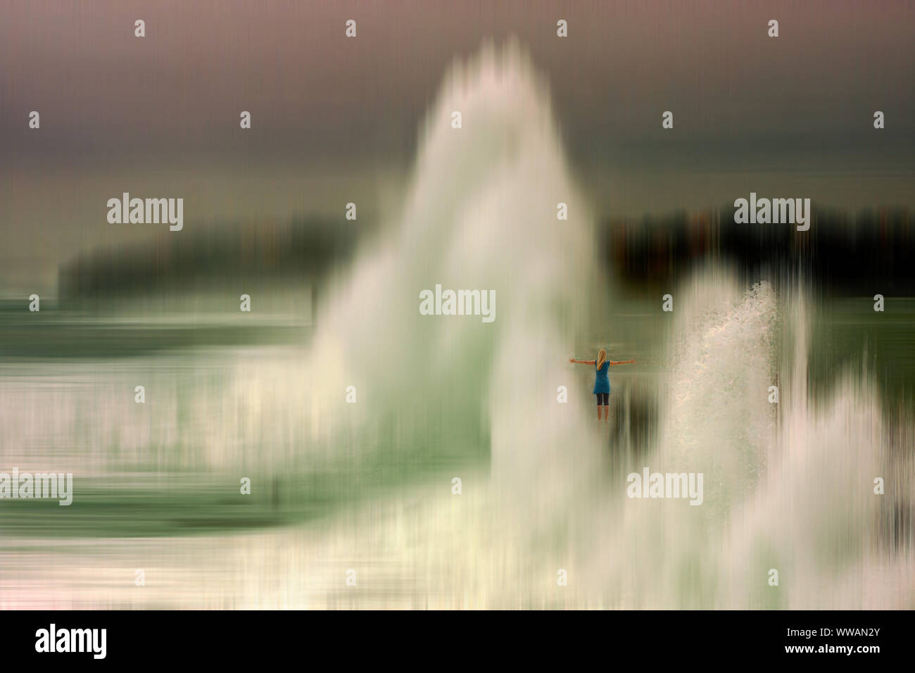 The wave - France - Europe Stock Photo - Alamy