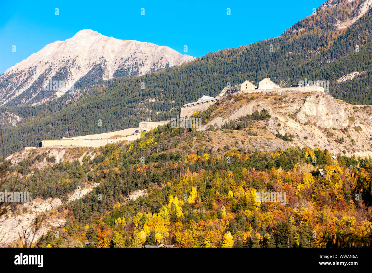 old fortification town Briancon in France Stock Photo - Alamy