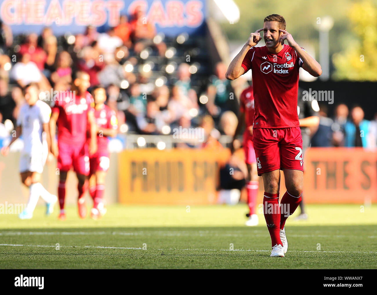 Nottingham Forest's Michael Dawson reacts after Alfa Semedo scores his ...