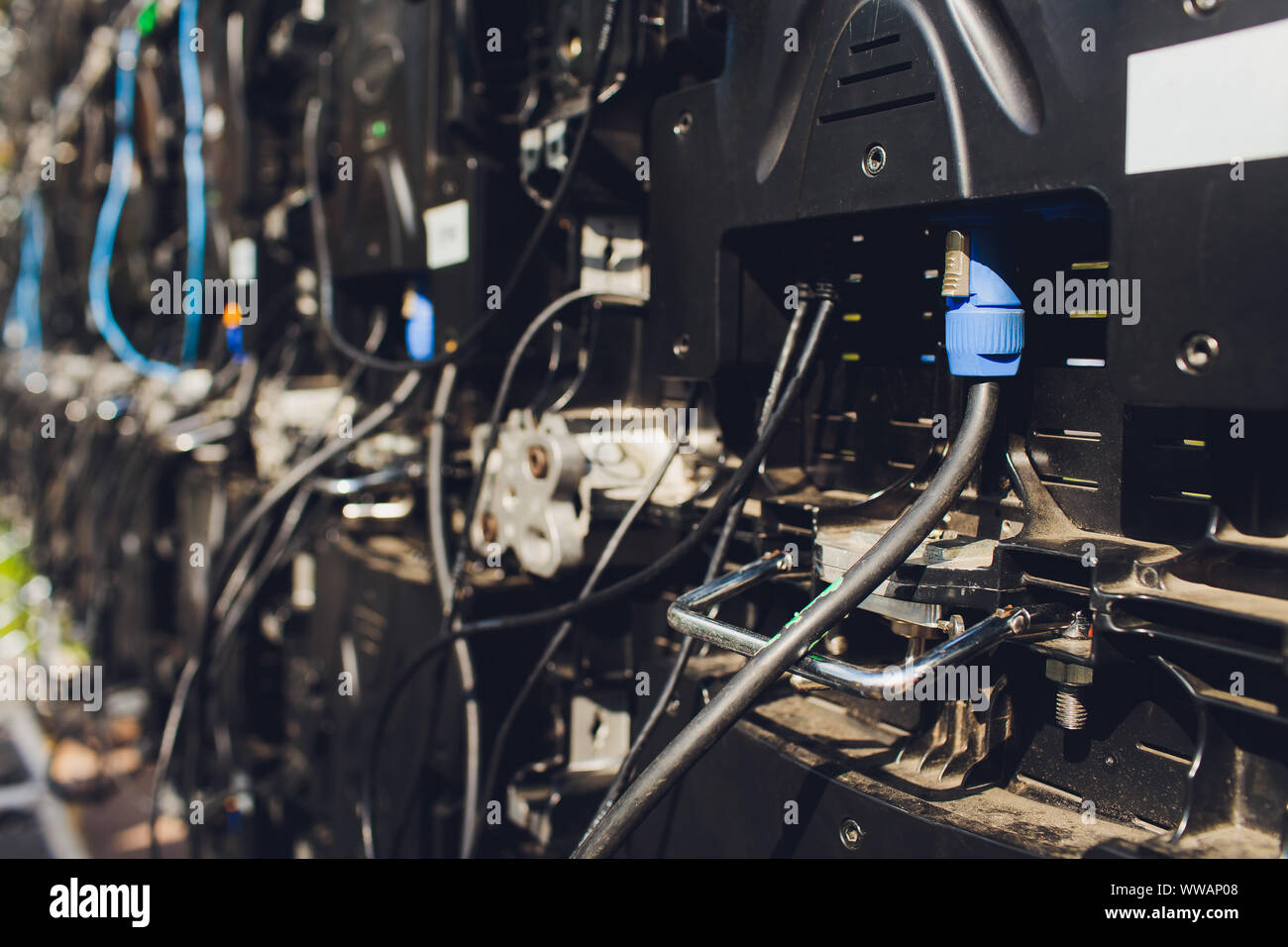 Close up LED TV display big screen panel seamless Stock Photo - Alamy