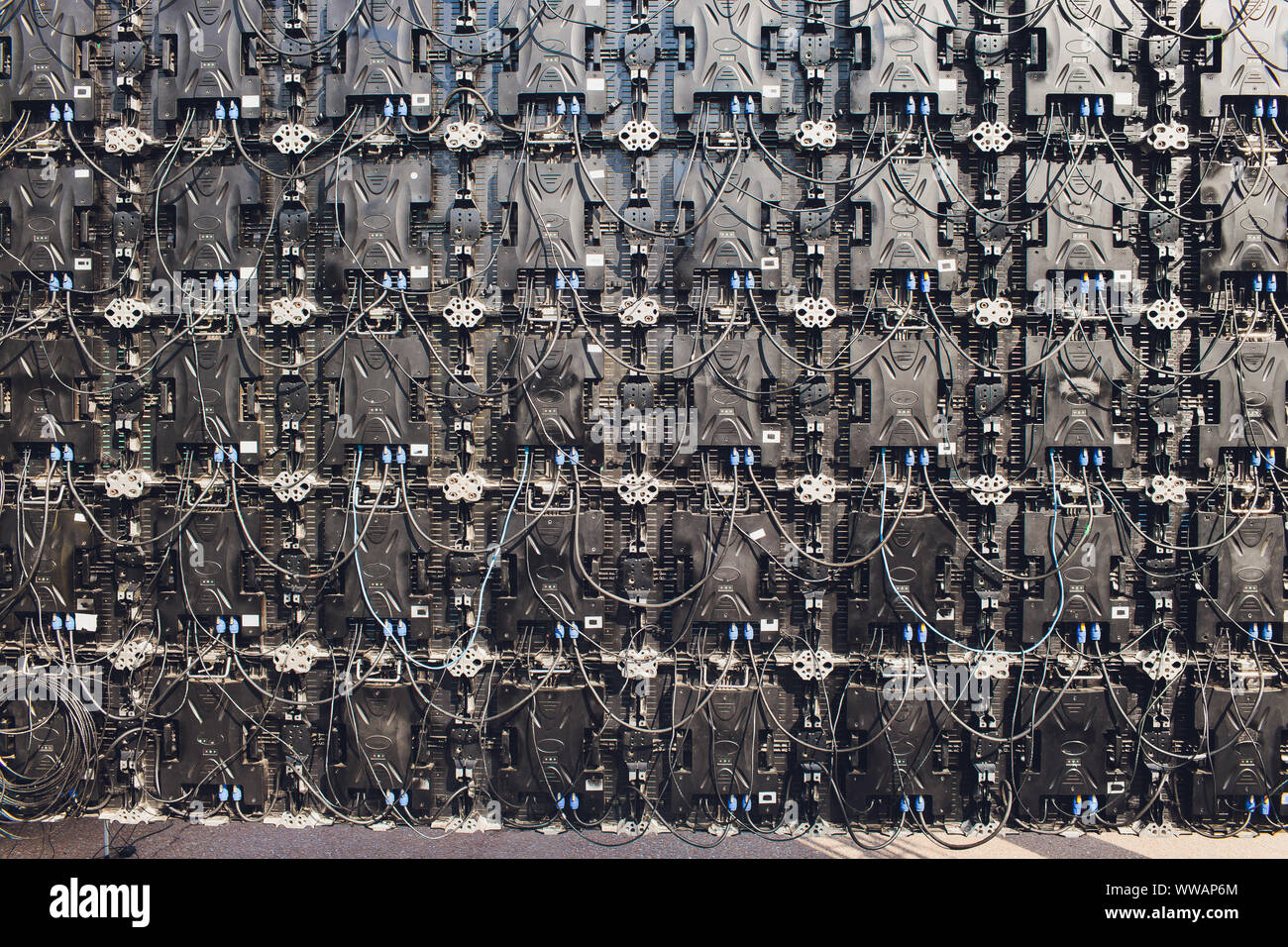 Close up LED TV display big screen panel seamless Stock Photo - Alamy