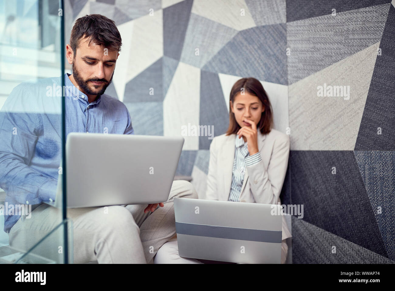 Computer people stairs hi-res stock photography and images - Alamy