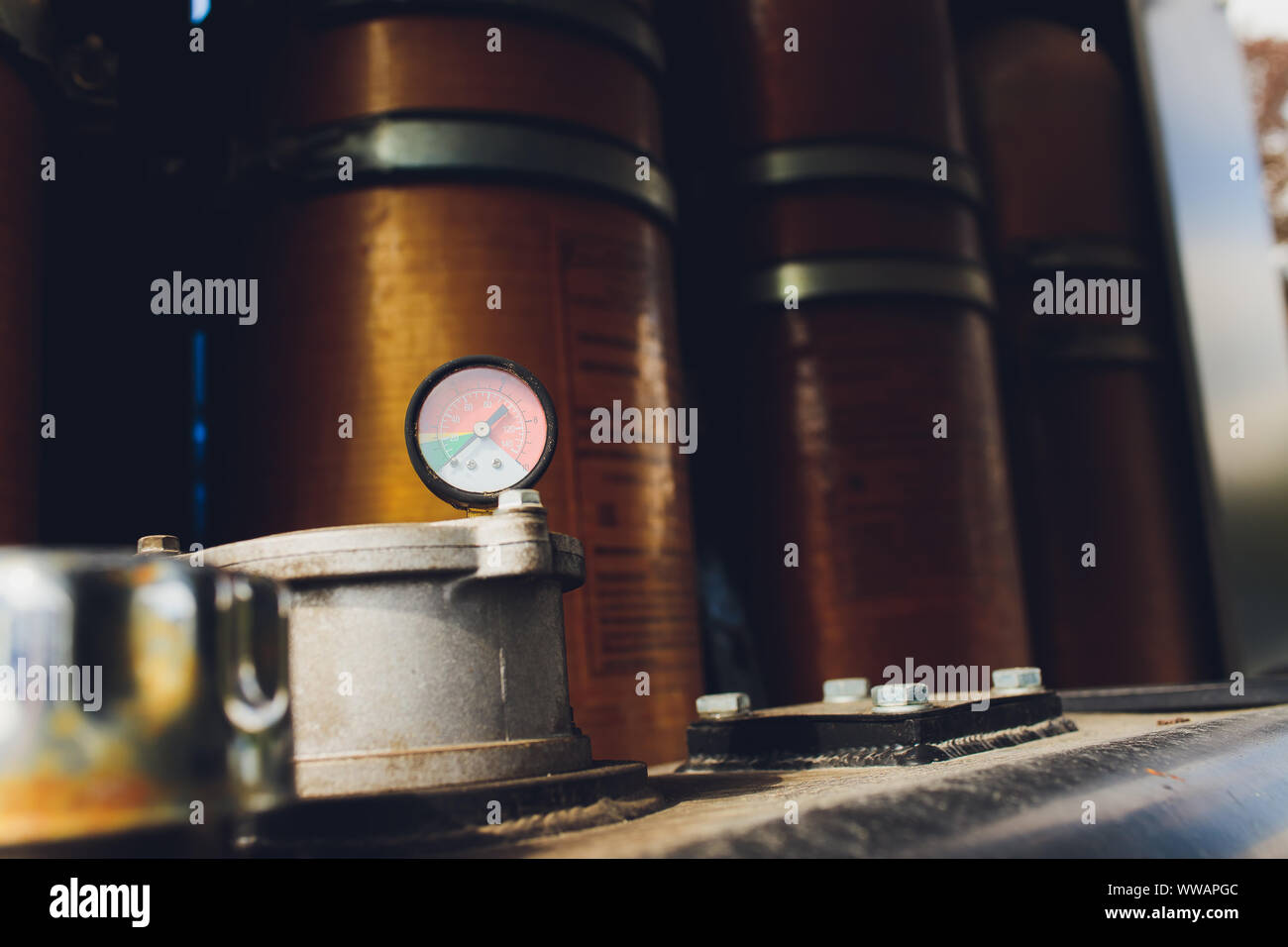 LPG , NGV Gas tanks are installed in a car for the 2 fuel system Stock ...