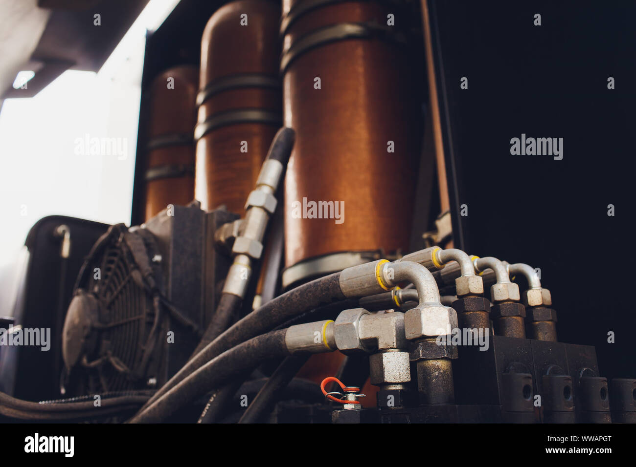 LPG , NGV Gas tanks are installed in a car for the 2 fuel system Stock ...