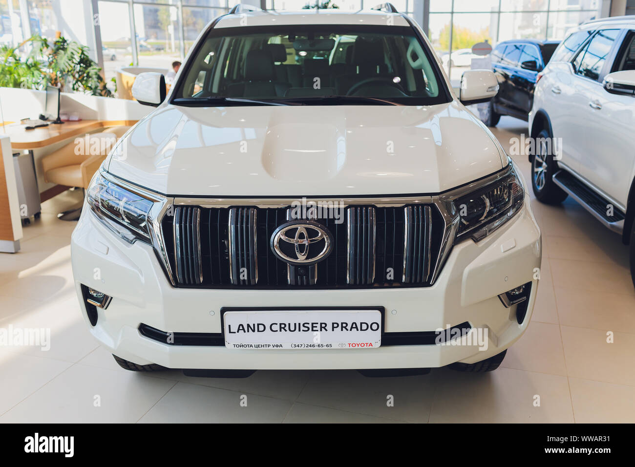 Ufa, Russia, 1 July, 2019: Toyota Land Cruizer Prado, side view ...