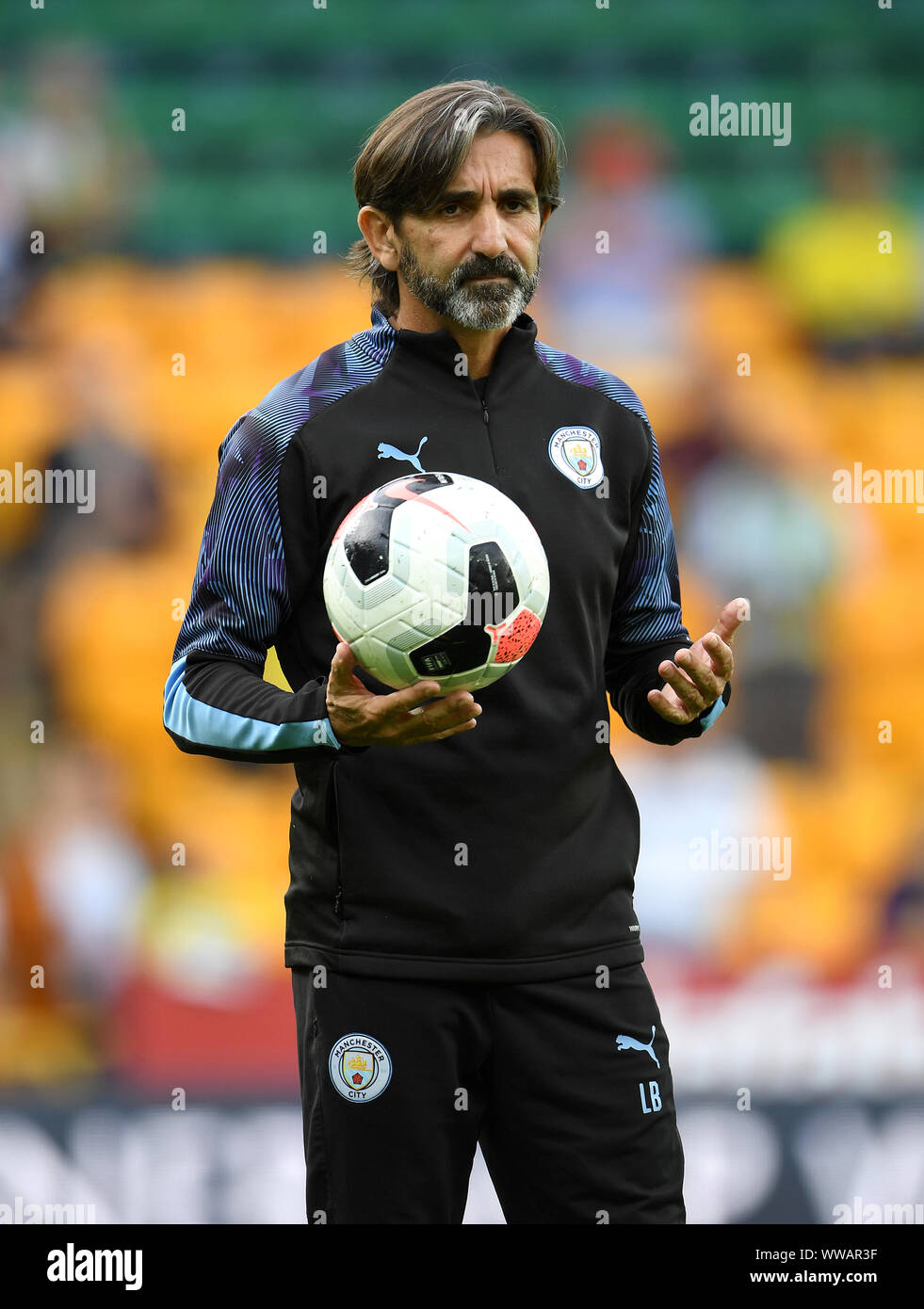 Manchester City fitness coach Lorenzo Buenaventura before the Premier ...