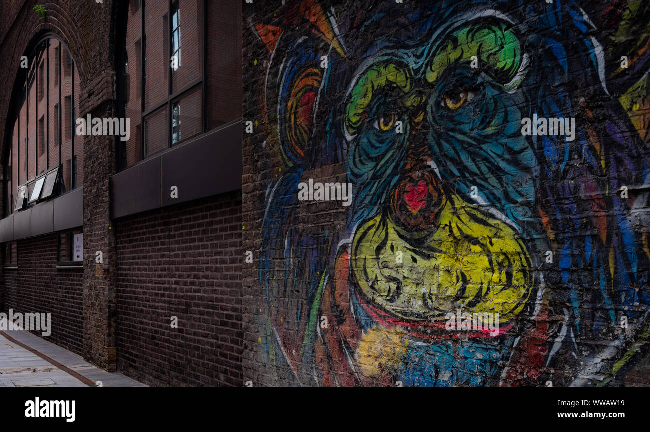 stunning street Graffiti of a chimpanzee European vacation and ...