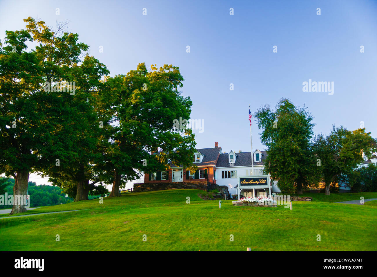 Stowe Country Club Golf and golf course in Stowe, VT Stock Photo - Alamy